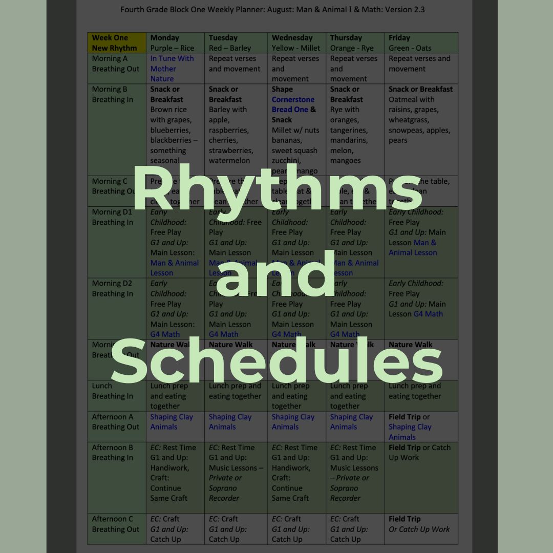 How to Build a Waldorf-Inspired Daily Schedule - Earthschooling